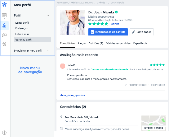 Tudo sobre a nova geração da Doctoralia